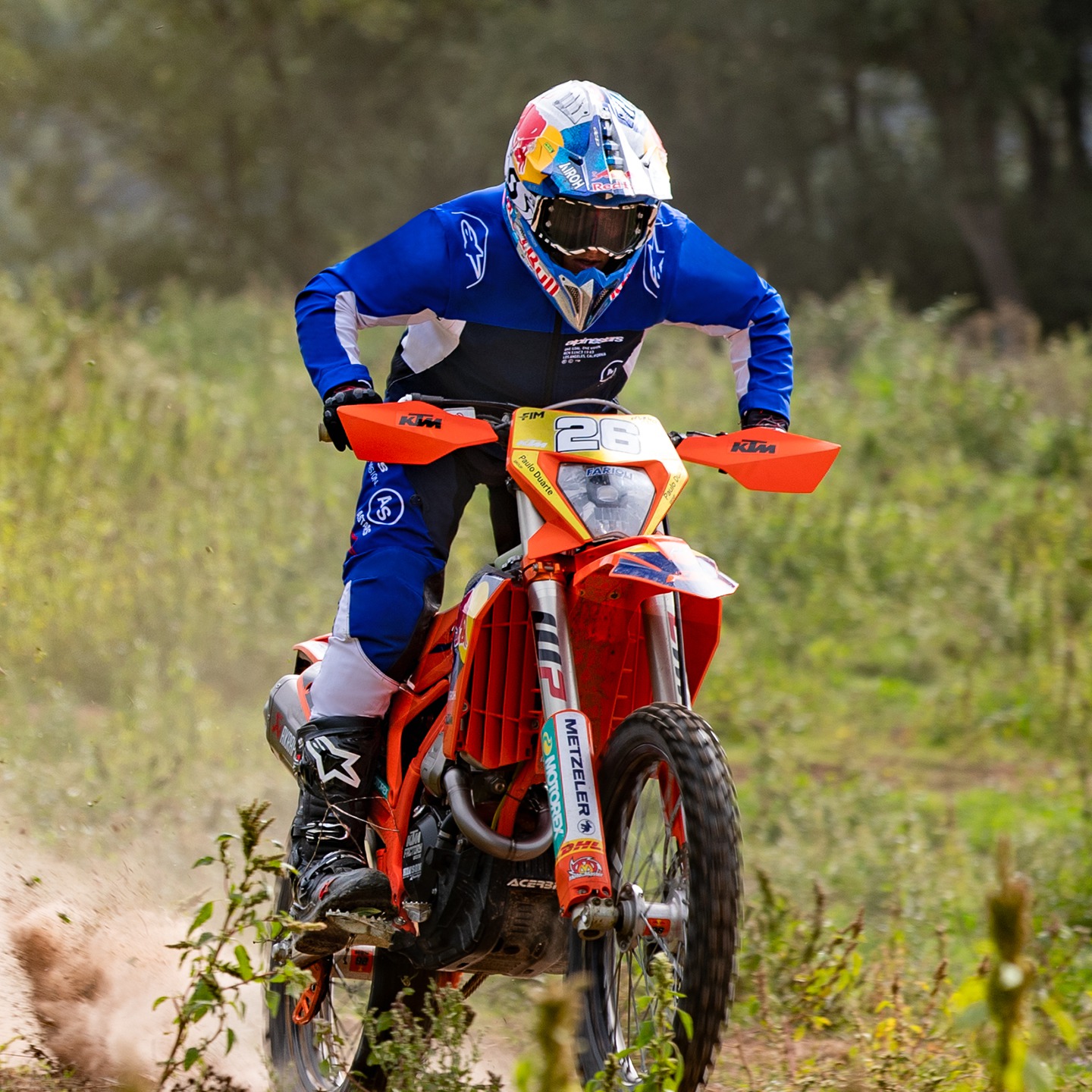 Bunda LITE-DURA SOFTSHELL, ALPINESTARS (modrá/bílá) 2026 | Motobiker